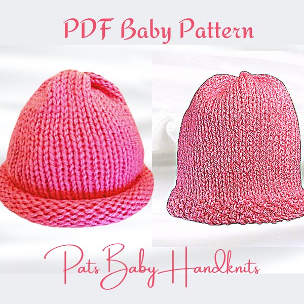 Free Knit Baby Hat - Etsy
