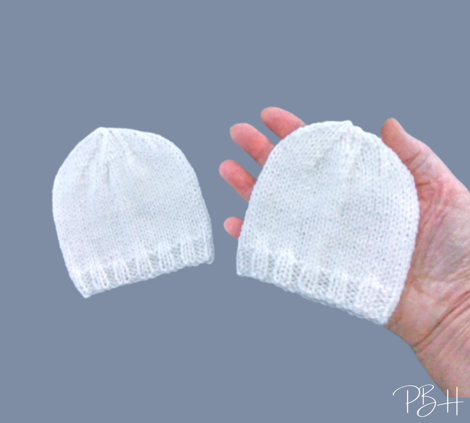 Angel/preemie Baby Hat Pattern, Charity Knitting Pattern, Printed ...