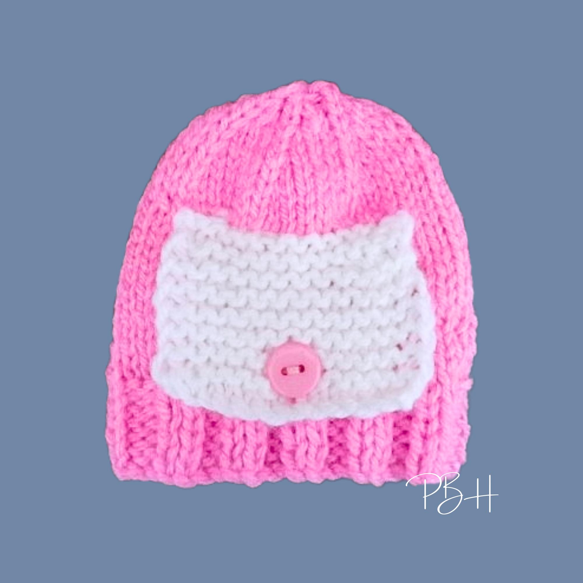 Ventilator Preemie Hat Knitting Pattern, Charity Pattern for NICU (PDF ...