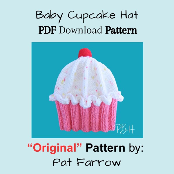 Baby Cupcake Hat Pattern - Etsy