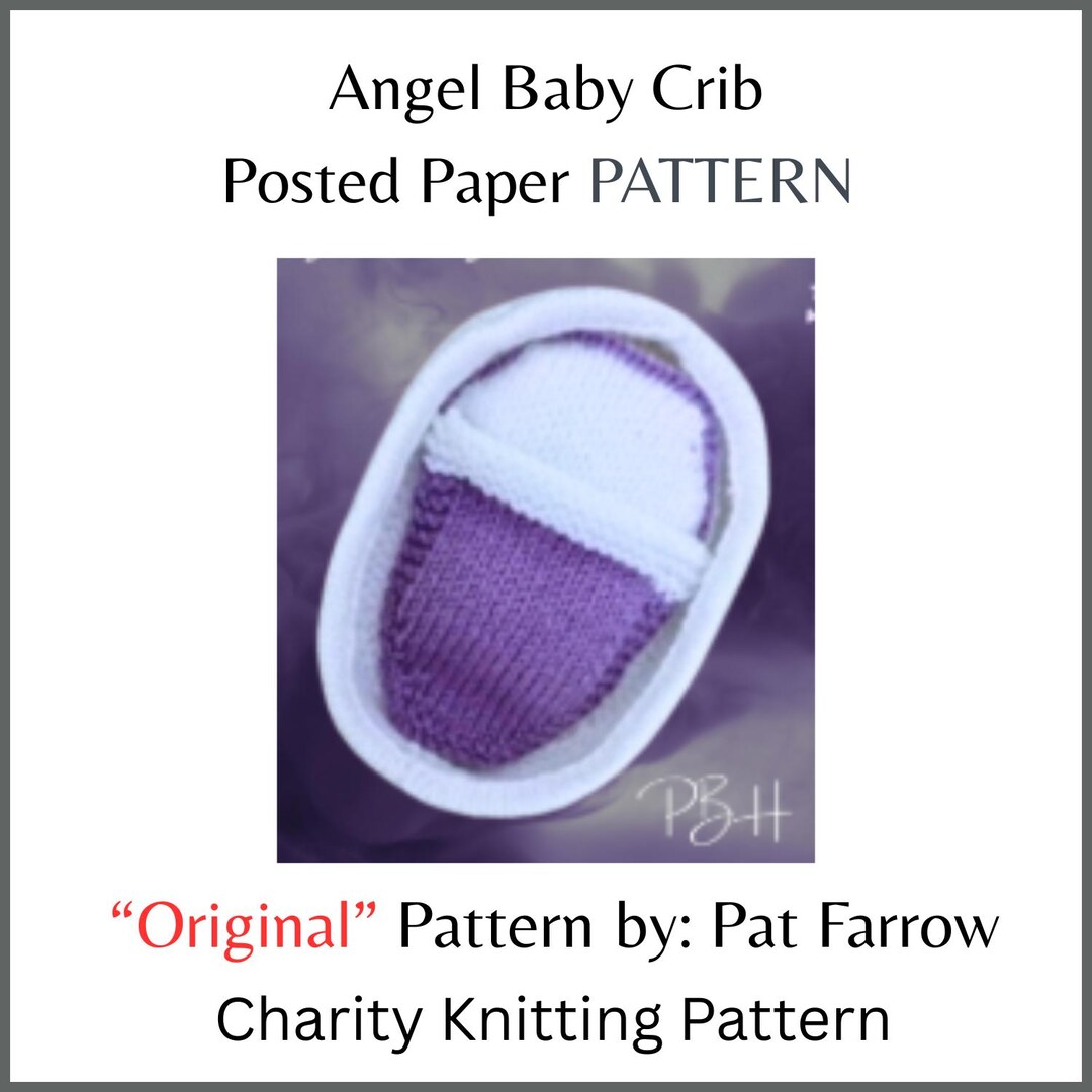 Angel Baby Charity Pattern, Angel Baby Crib Pattern, Knitting Pattern ...