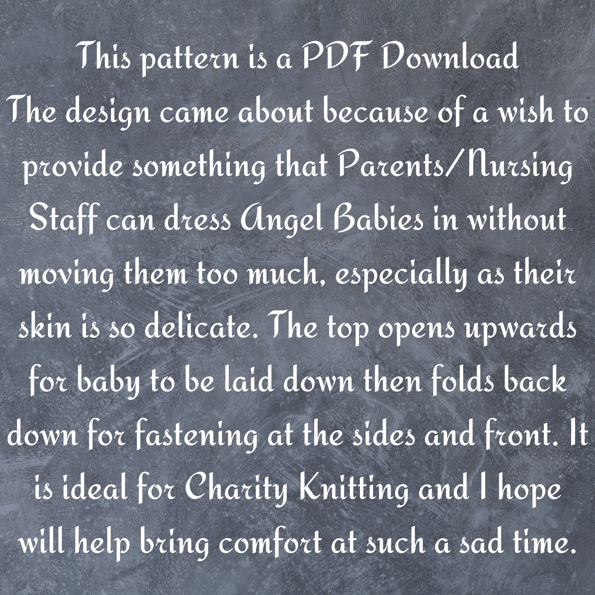 Knitting Pattern for Angel Baby Wrap, PDF Download, Charity Pattern for ...