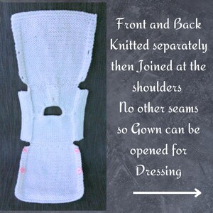 Knitting Pattern for Stillborn Baby Gown, PDF Download, Angel Baby Born ...