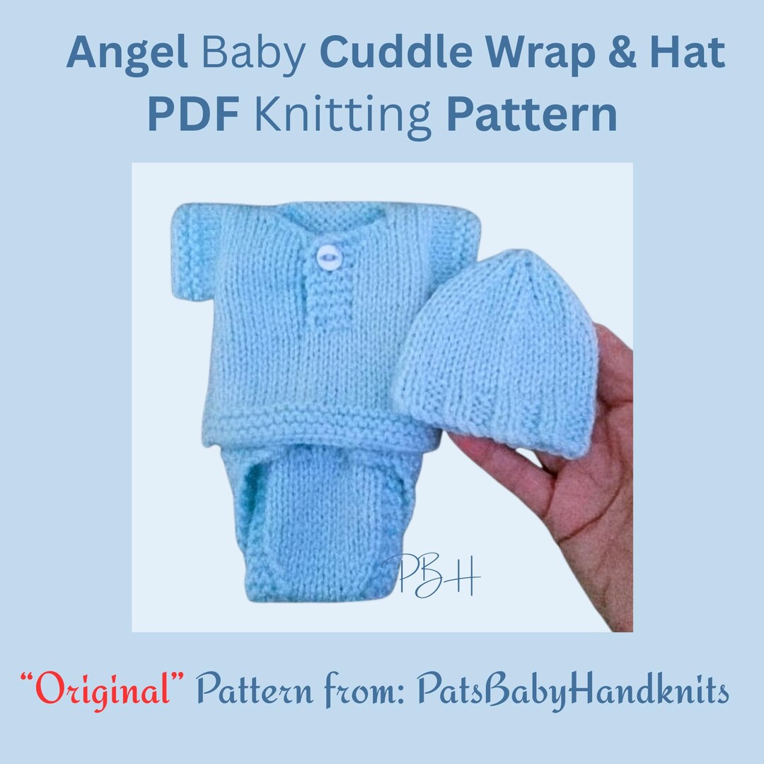 Charity Angel Baby Knitting Pattern- Pattern for Babies Born Sleeping ...