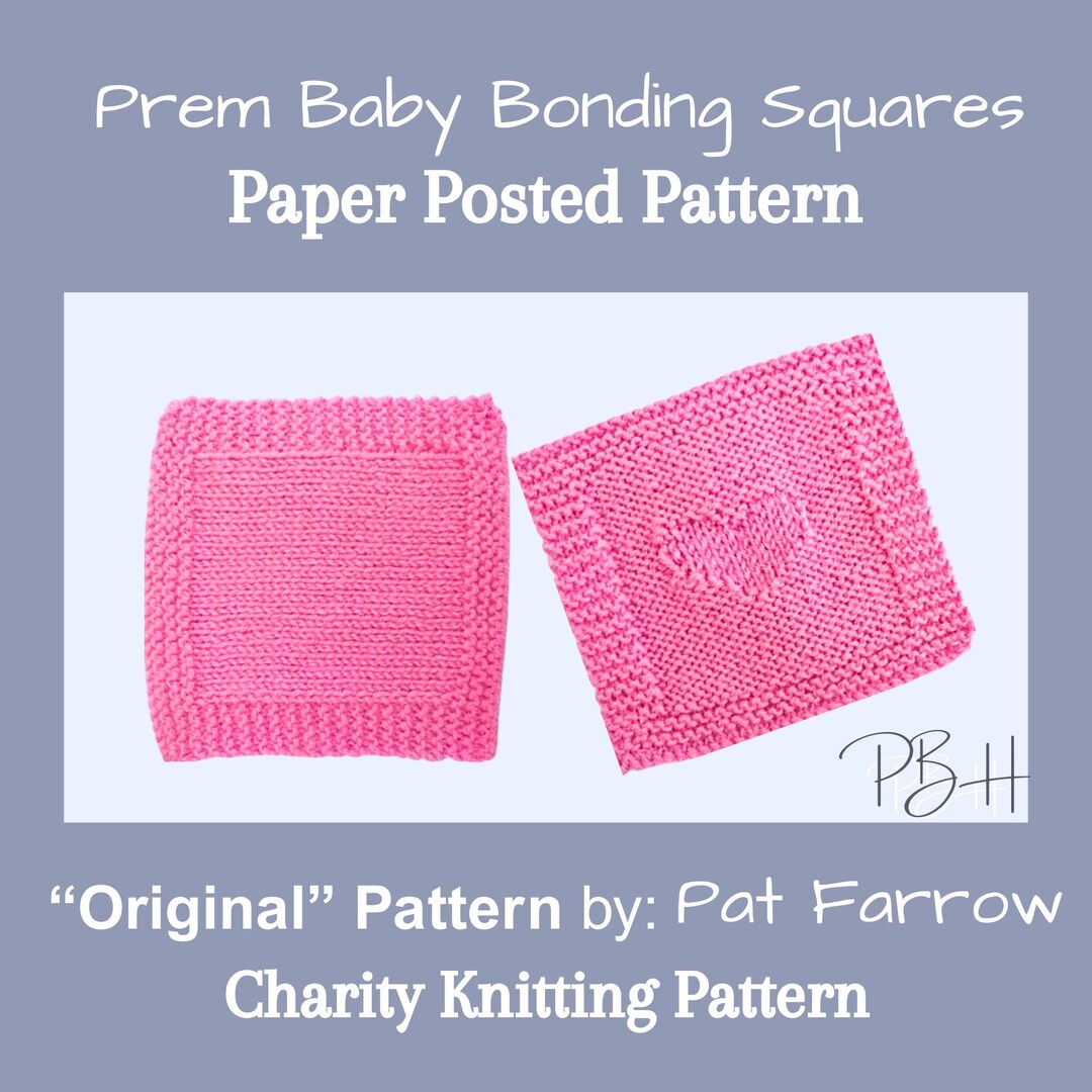 Charity Knitting Pattern, Paper Pattern Posted, Preemie Baby Pattern ...