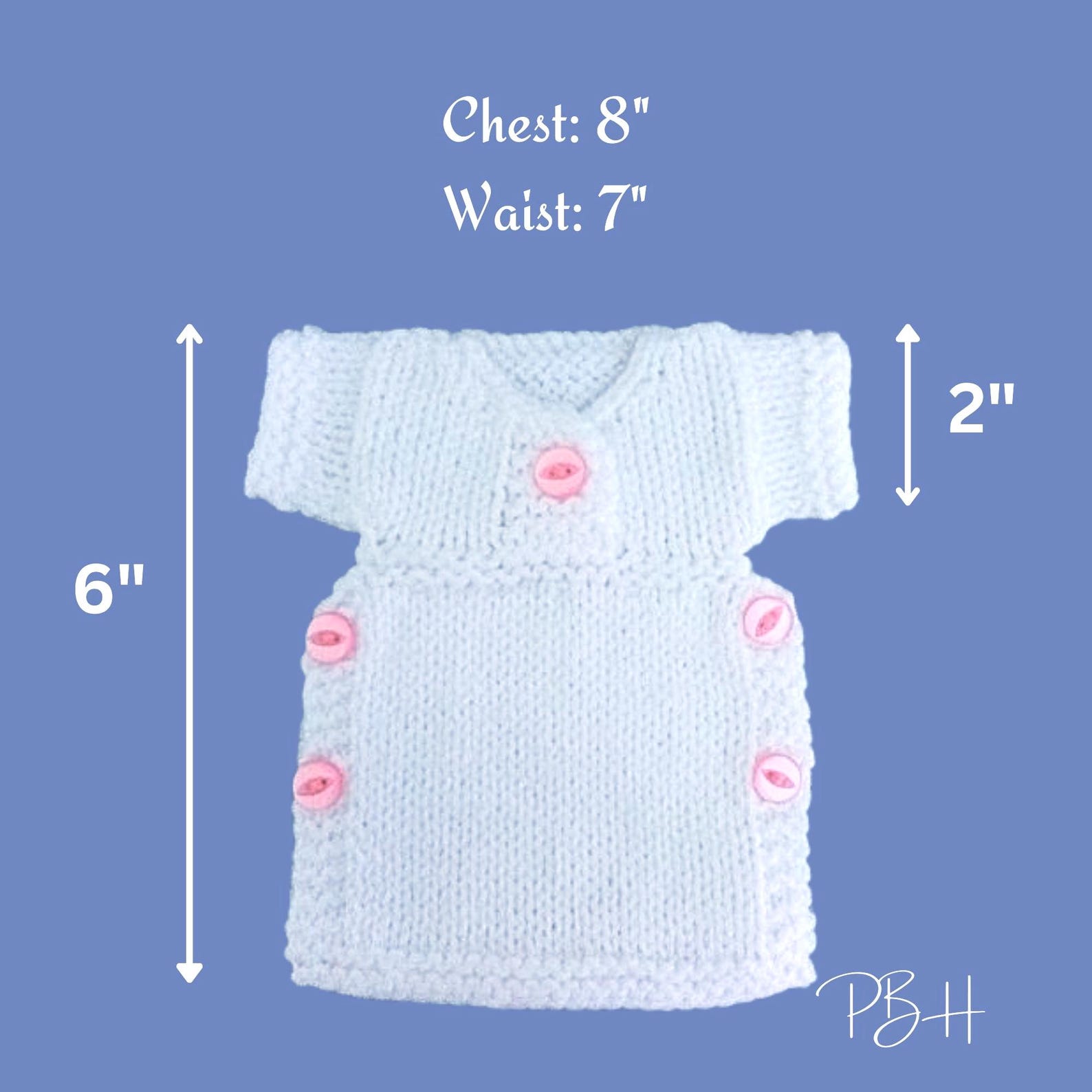 ANGEL BABY Knitting Pattern, PDF Download, Gown Pattern for Babies Born ...