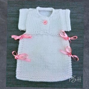 Knitting Pattern for Angel Baby Gown, Charity Knits (PDF Download ...