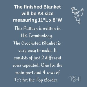 ANGEL Baby Crocheted Blanket PATTERN, PDF Digital Download, Charity ...