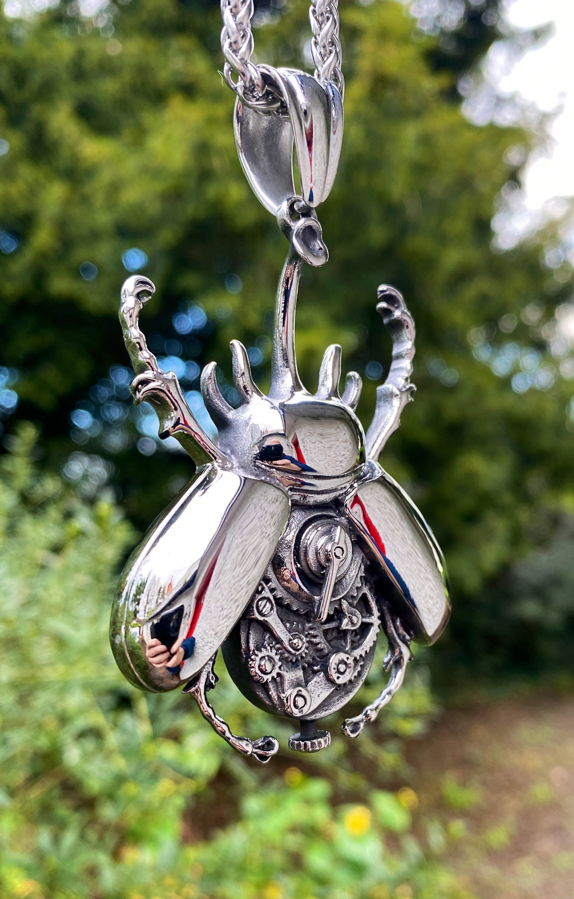 Extra Large and Heavy Steampunk Scarab Stainless Steel Beetle | Etsy