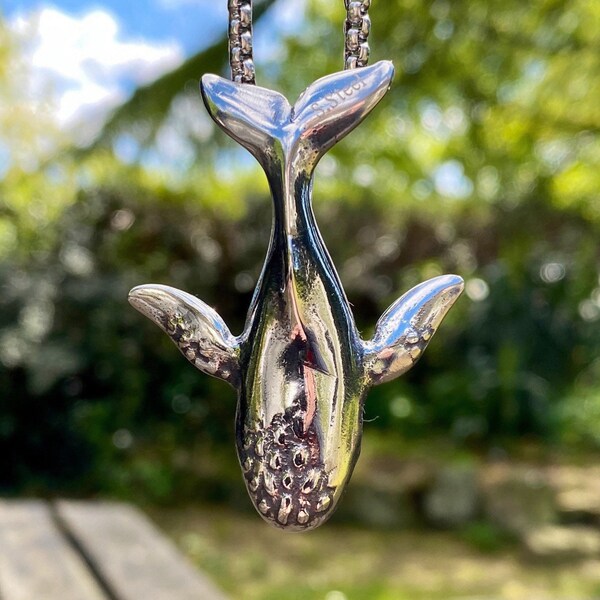 Whale Tail Pendant - Etsy