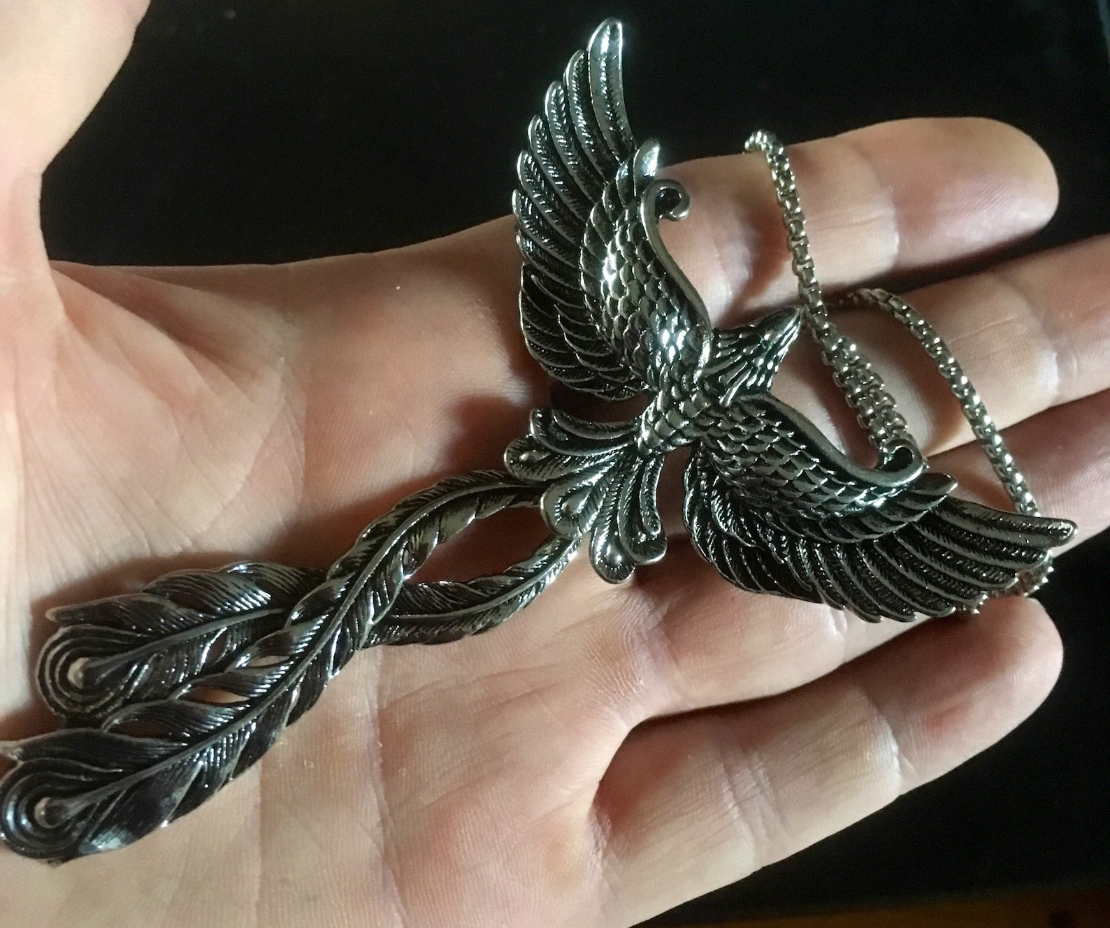 Stunning Large Articulated Phoenix Pendant Necklace - Etsy