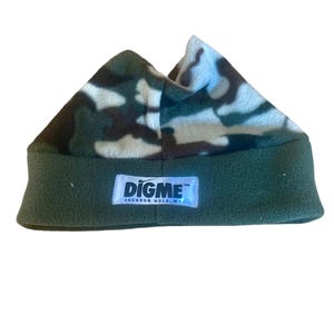 Retro Four Peaks Camouflage and Olive Green Fleece Hat - Etsy