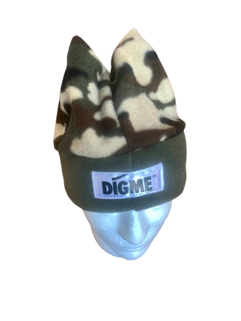 Retro Four Peaks Camouflage and Olive Green Fleece Hat - Etsy