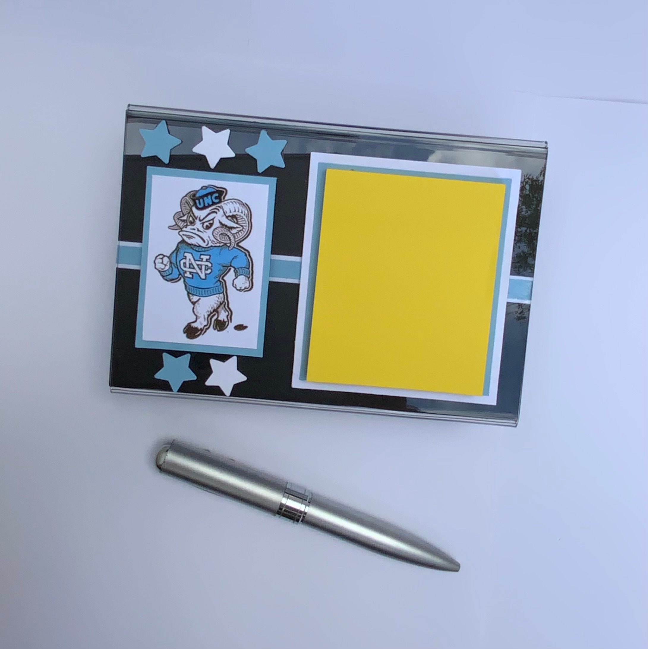 4" X 6" Sticky Note Holder, College, Football, High School, Hand Made ...
