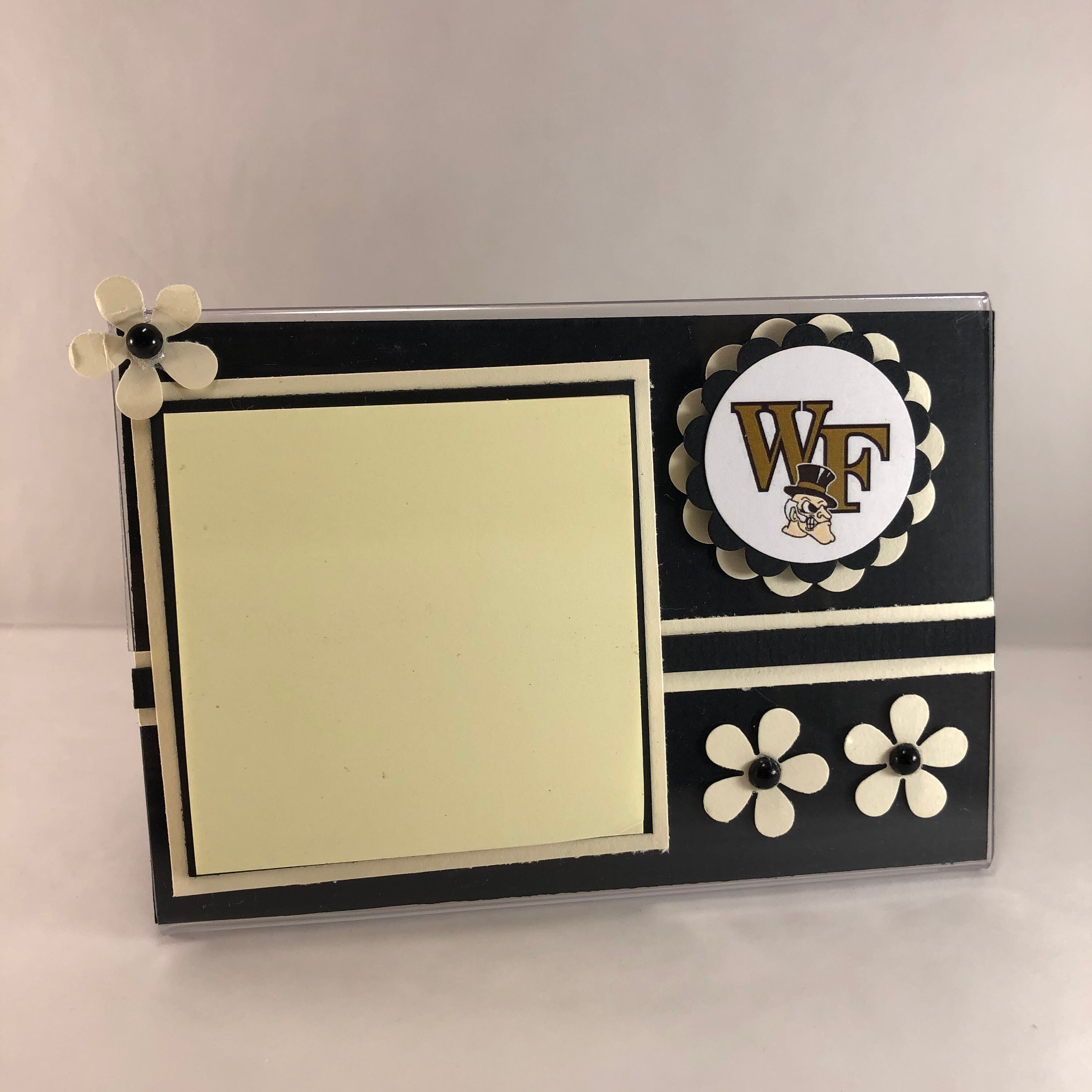 4" X 6" Sticky Note Holder, College, Football, High School, Hand Made ...