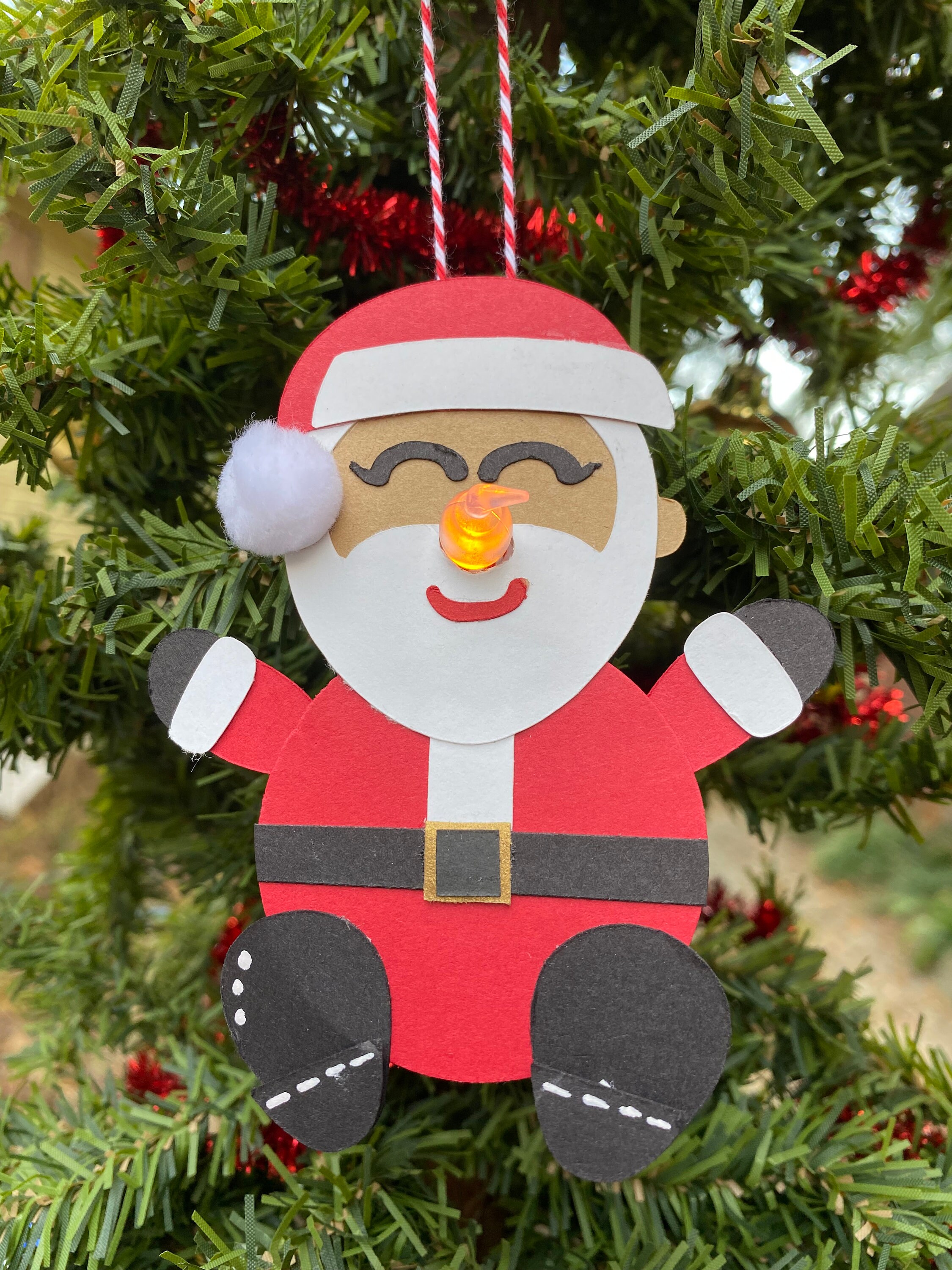 Santa Ornament | Stocking Stuffer | Gift | Party Favor| Tealight Candle ...