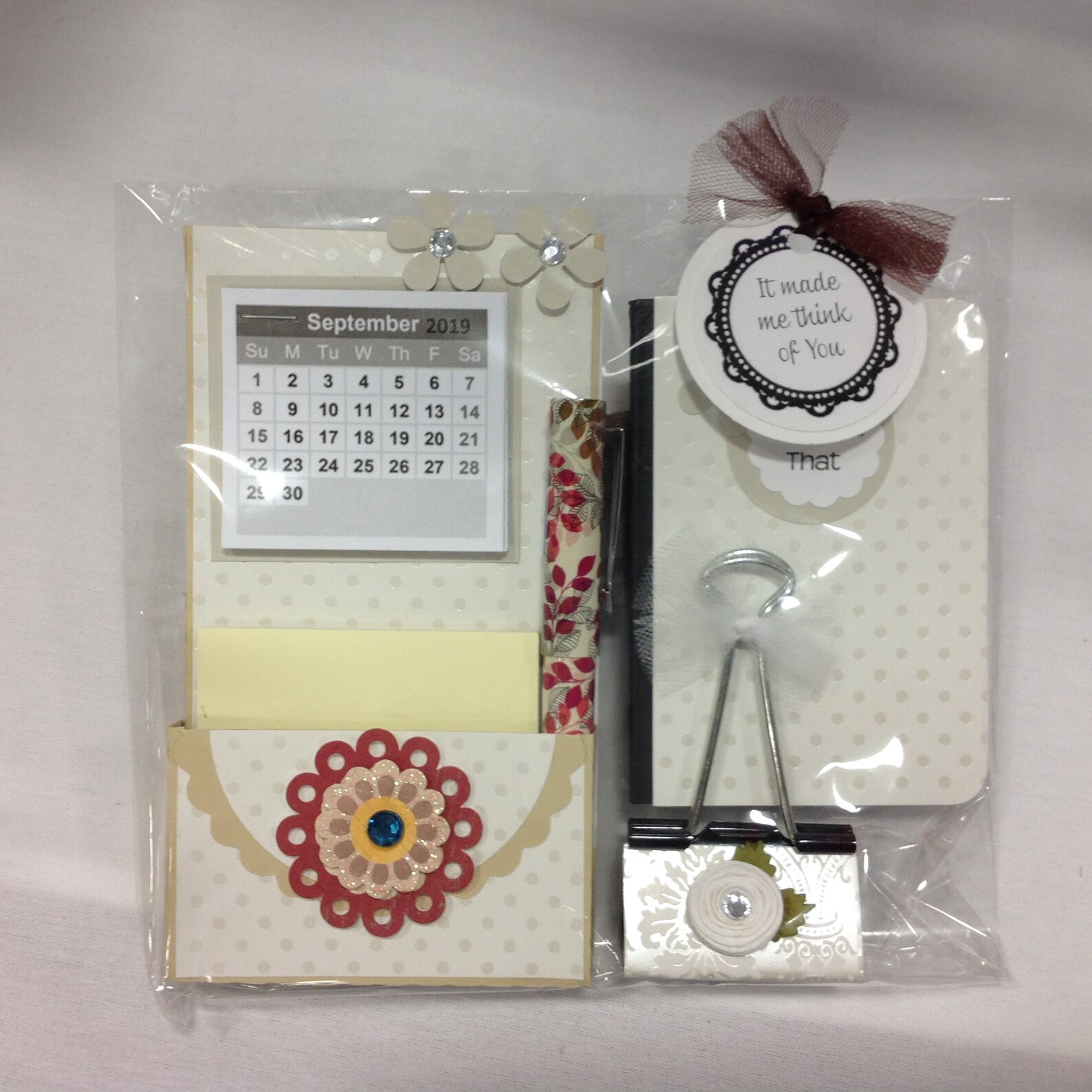 Desk Set, Notebook, Calendar, Pen, Sticky Notes, Gift, Stationary - Etsy