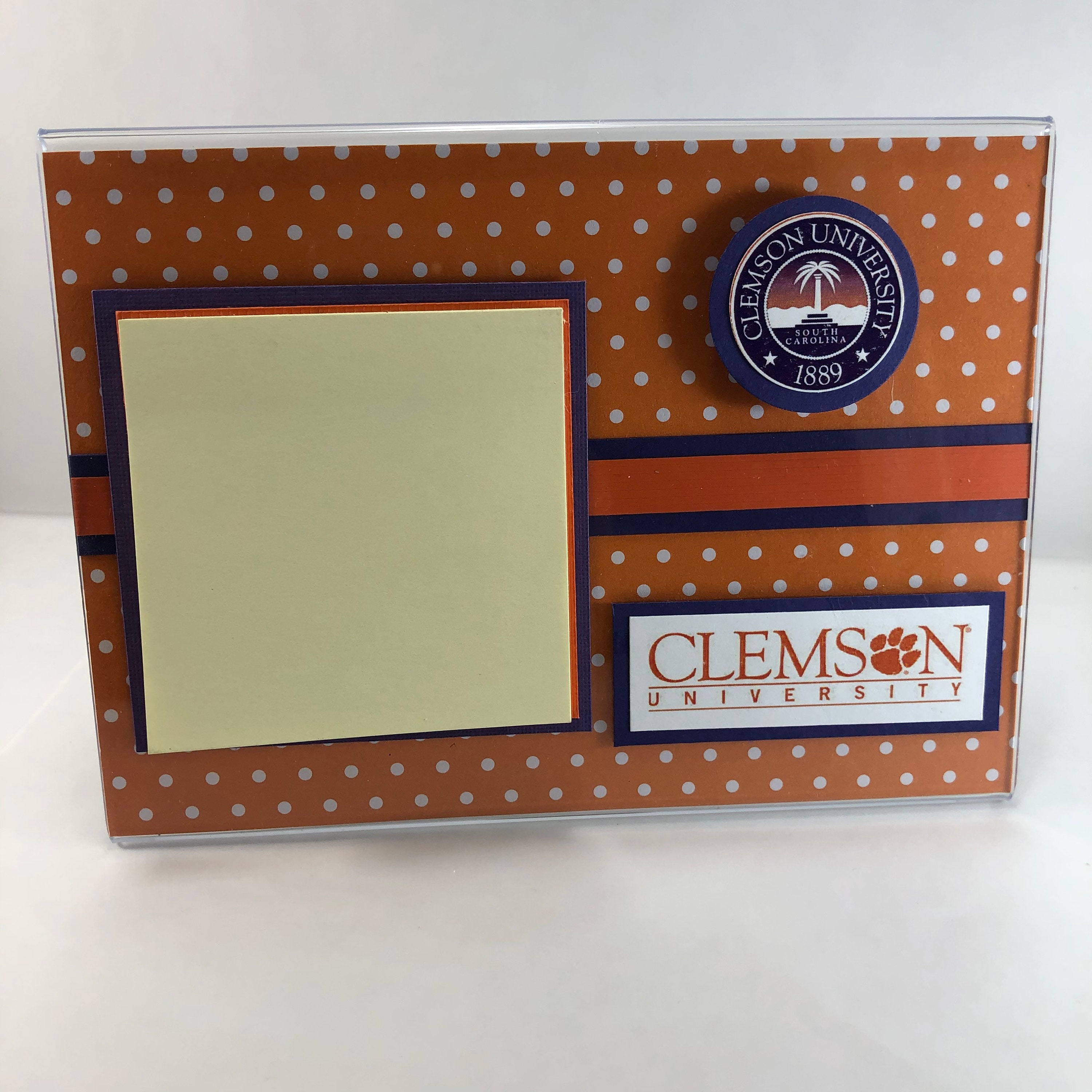 4" X 6" Sticky Note Holder, College, Football, High School, Hand Made ...