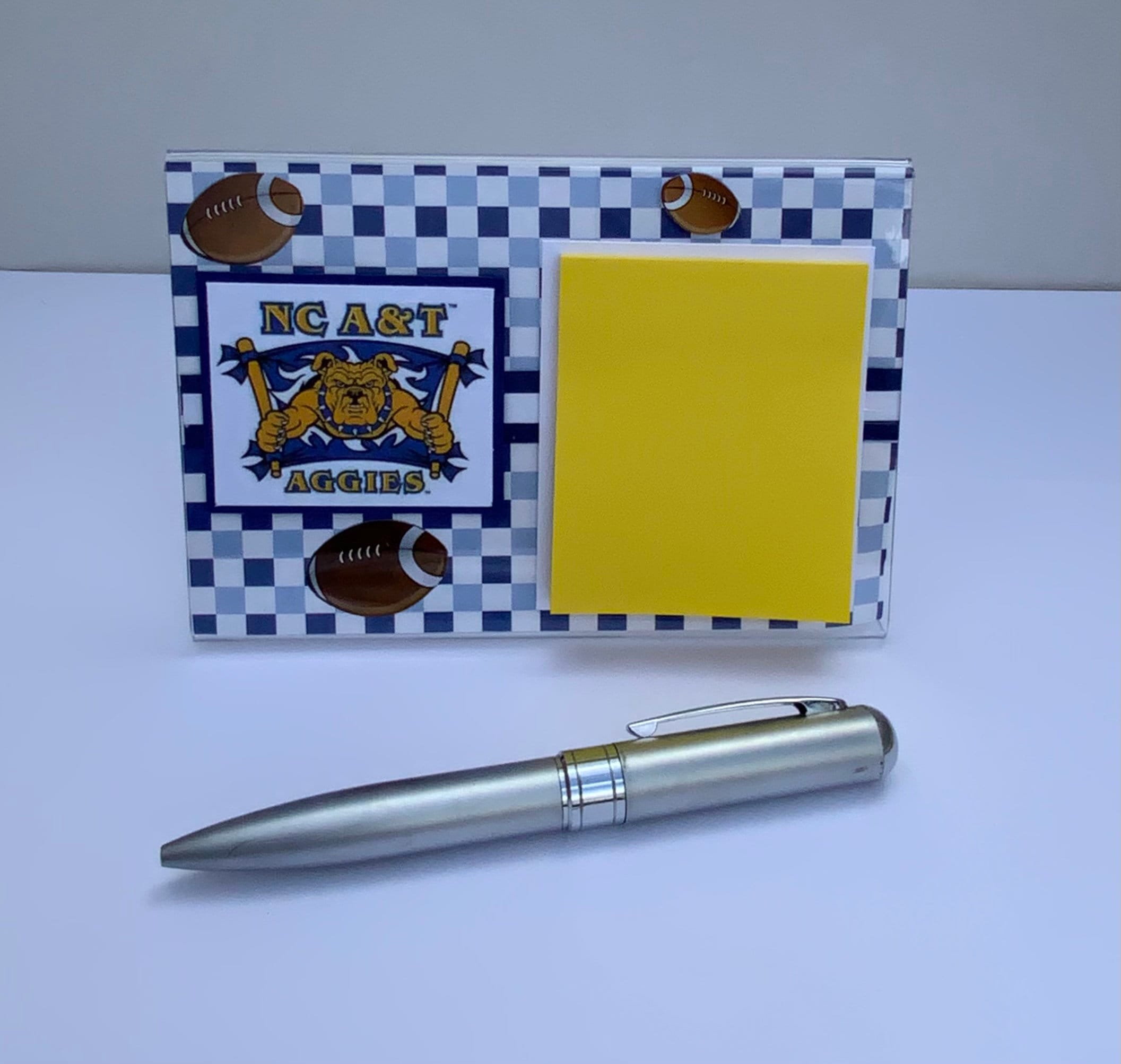 4" X 6" Sticky Note Holder, College, Football, High School, Hand Made ...