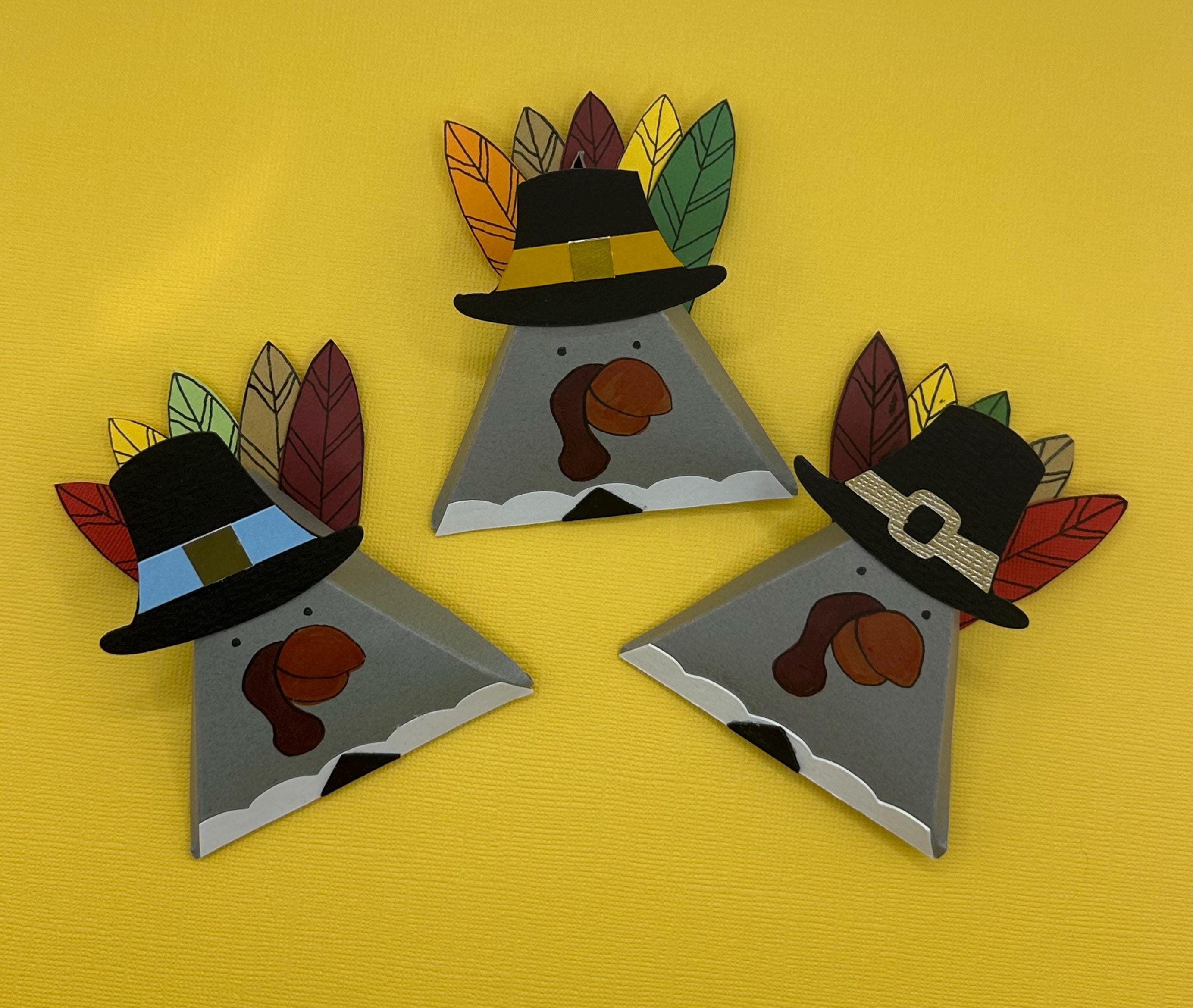 Turkey Candy Treat Boxes, Thanksgiving Party Favor (set of 3) - Etsy