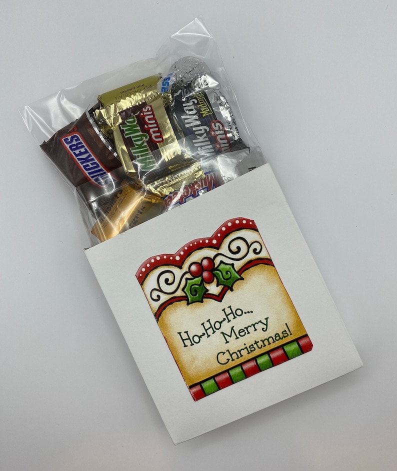 3-D Christmas Treat Box With Candy, Stocking Stuffer, Holiday - Etsy