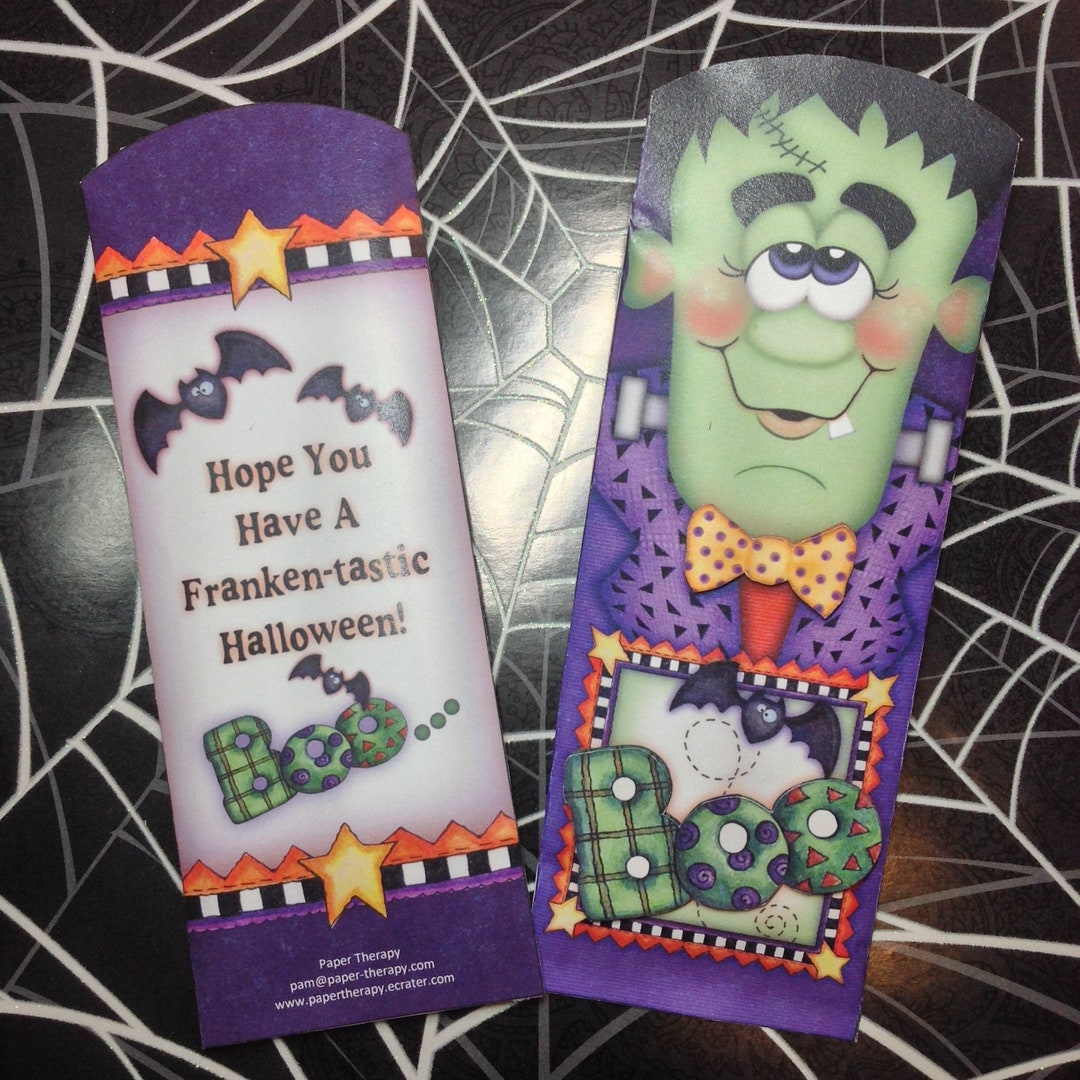 2 Frankenstein Wrapped Candy Bars | Halloween | Party Favor ...
