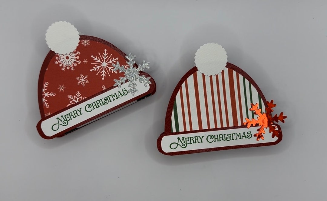 3 Beanie Hat Boxes Filled With Chocolate, Handmade, Winter, Treat Box ...