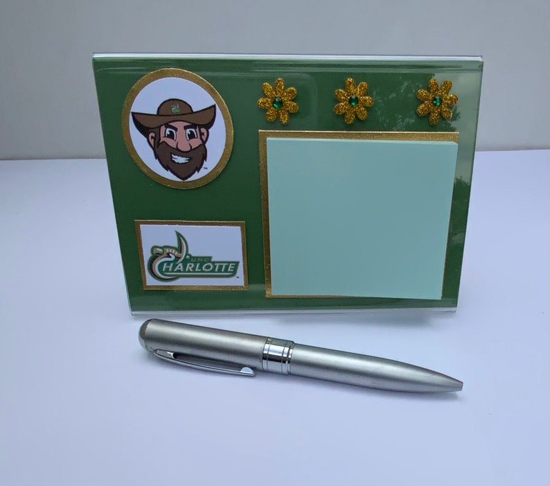 4" X 6" Sticky Note Holder, College, Football, High School, Hand Made ...