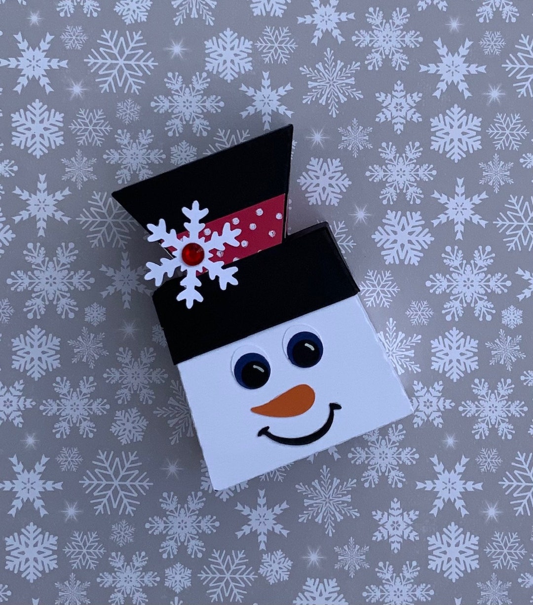 3 Snowman Boxes Filled With Candy, Handmade, Frosty, Winter, Treat Box ...
