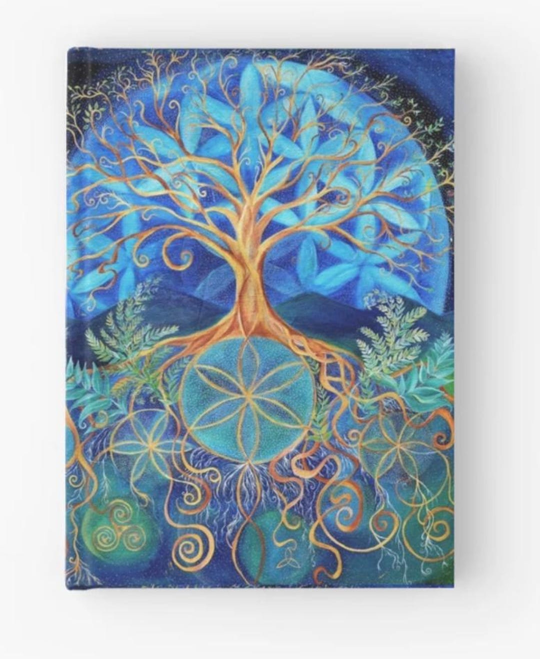 Blue Moon Tree of Life Journal ~sacred Geometry Notebook for Intention ...