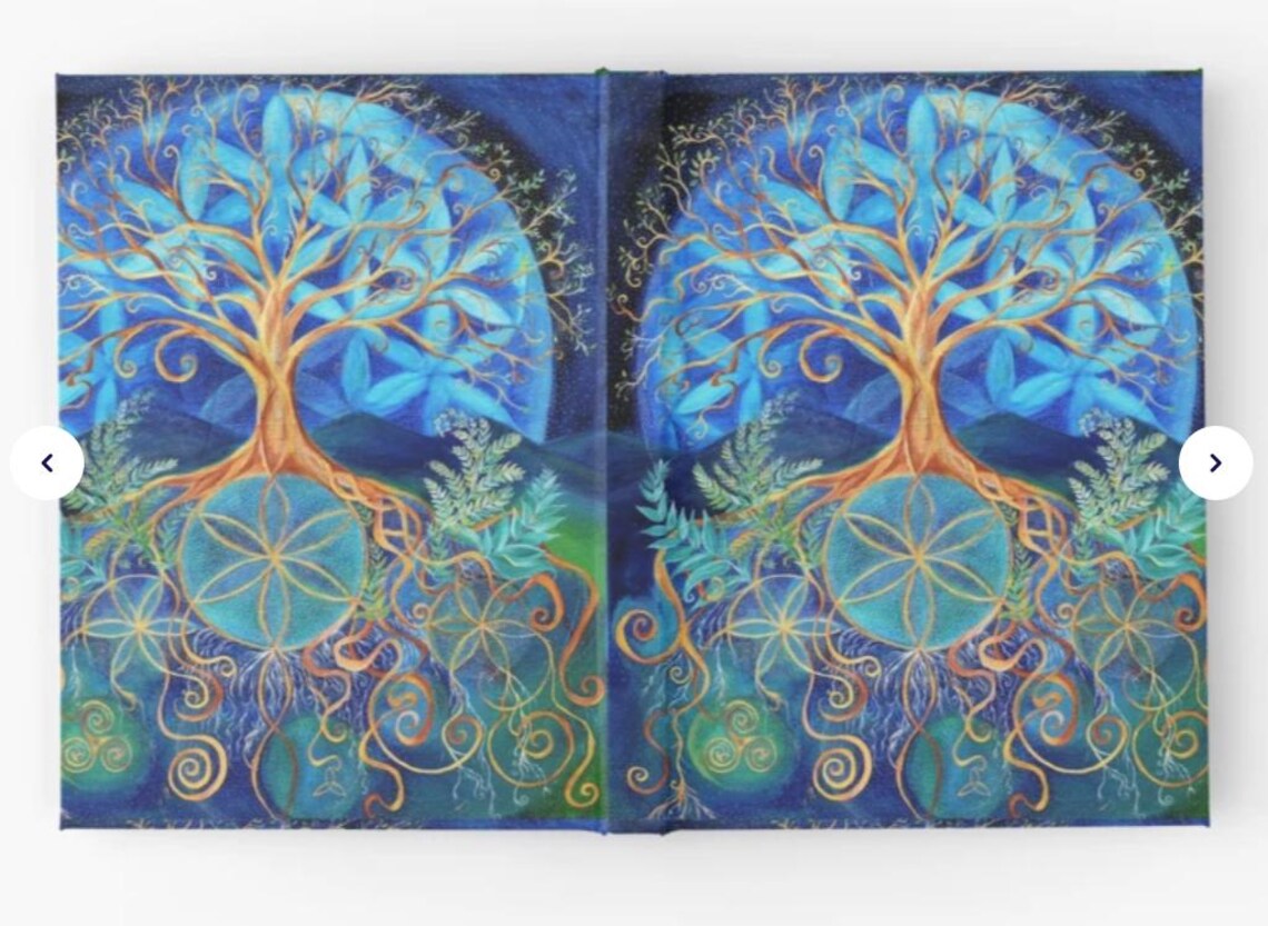 Blue Moon Tree of Life Journal ~sacred Geometry Notebook for Intention ...