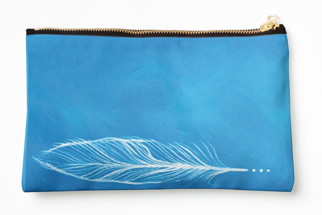 Accessary Bag, Feather Studio Pouch, Feather Purse, Feather Pencil Case ...