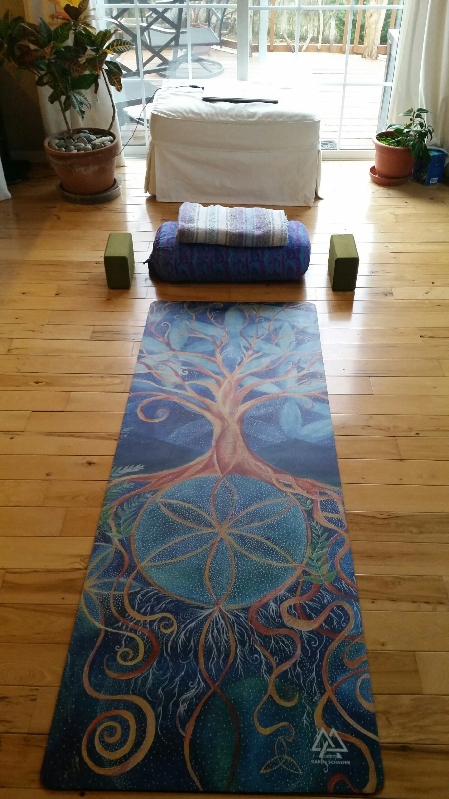 Tree of Life (spring) Yoga Mat - Etsy