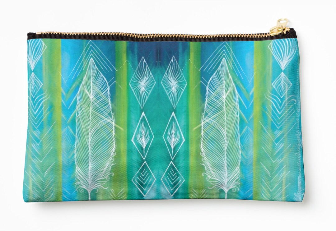 Accessary Bag, Feather Studio Pouch, Feather Pouch, Feather Pencil Case ...