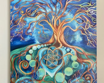 Tree of Life spring Canvas Print - Etsy