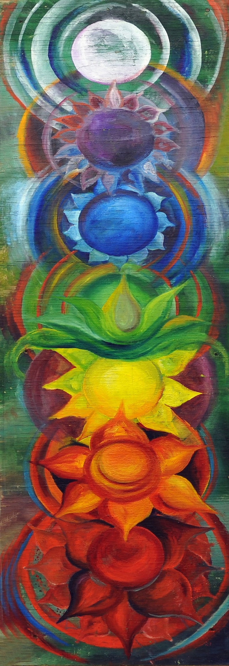 Chakra Rainbow Yoga Mat Seven Chakras Yoga Mat Eco-friendly | Etsy