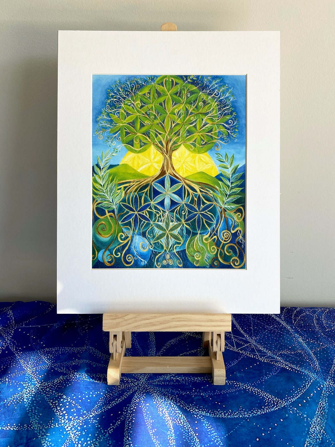 Tree of Life Print, Flower of Life Wall Art, Sacred Geometry Print - Etsy