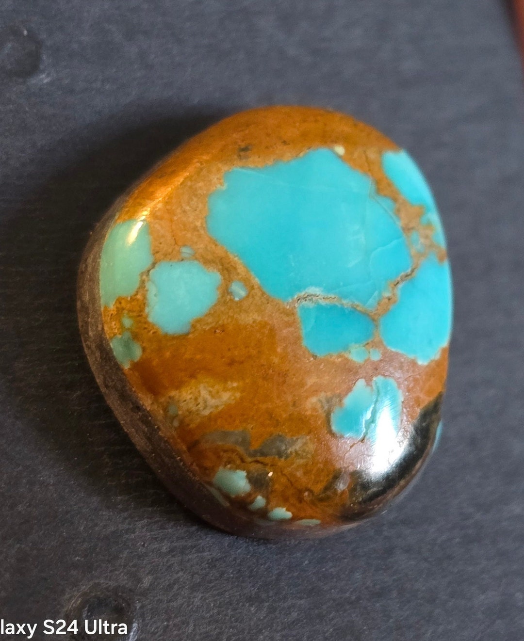 Old 8 Turquoise Cabochon or Jewelry Making, Vivid Blue Turquoise Stone ...
