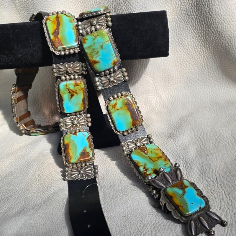 Turquoise Belts - Etsy