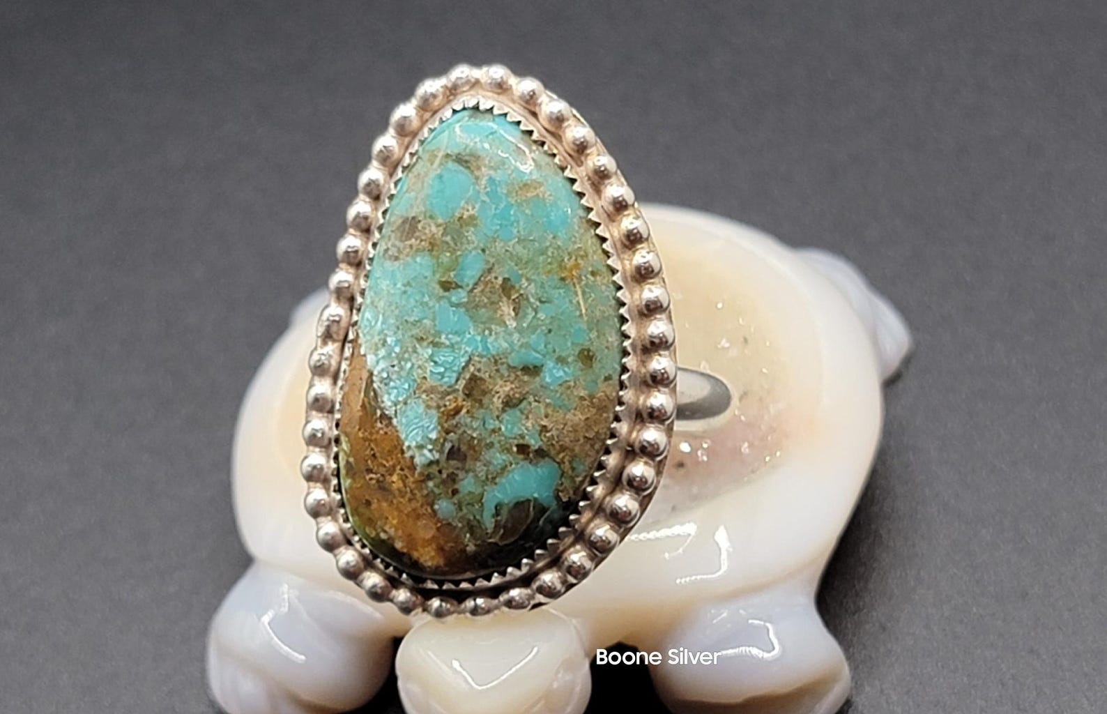 Chunky Turquoise Ring: Sterling Silver Southwestern Jewelry, Handmade ...