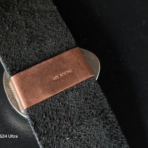 Green Turquoise Cuff, Black Leather Bracelet, Handmade Jewelry Gift for ...