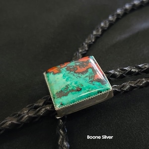 Sterling Bolo Tie, Sonoran Sunrise Western Accessories, Handcrafted ...