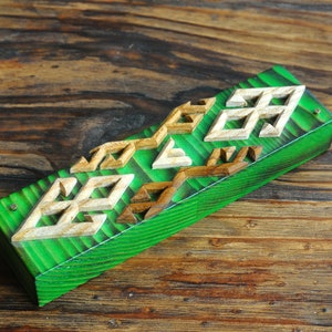 Green Fir Wood Mezuzot Burned Fir Tree Mezuzah Jewish Art Judaica ...