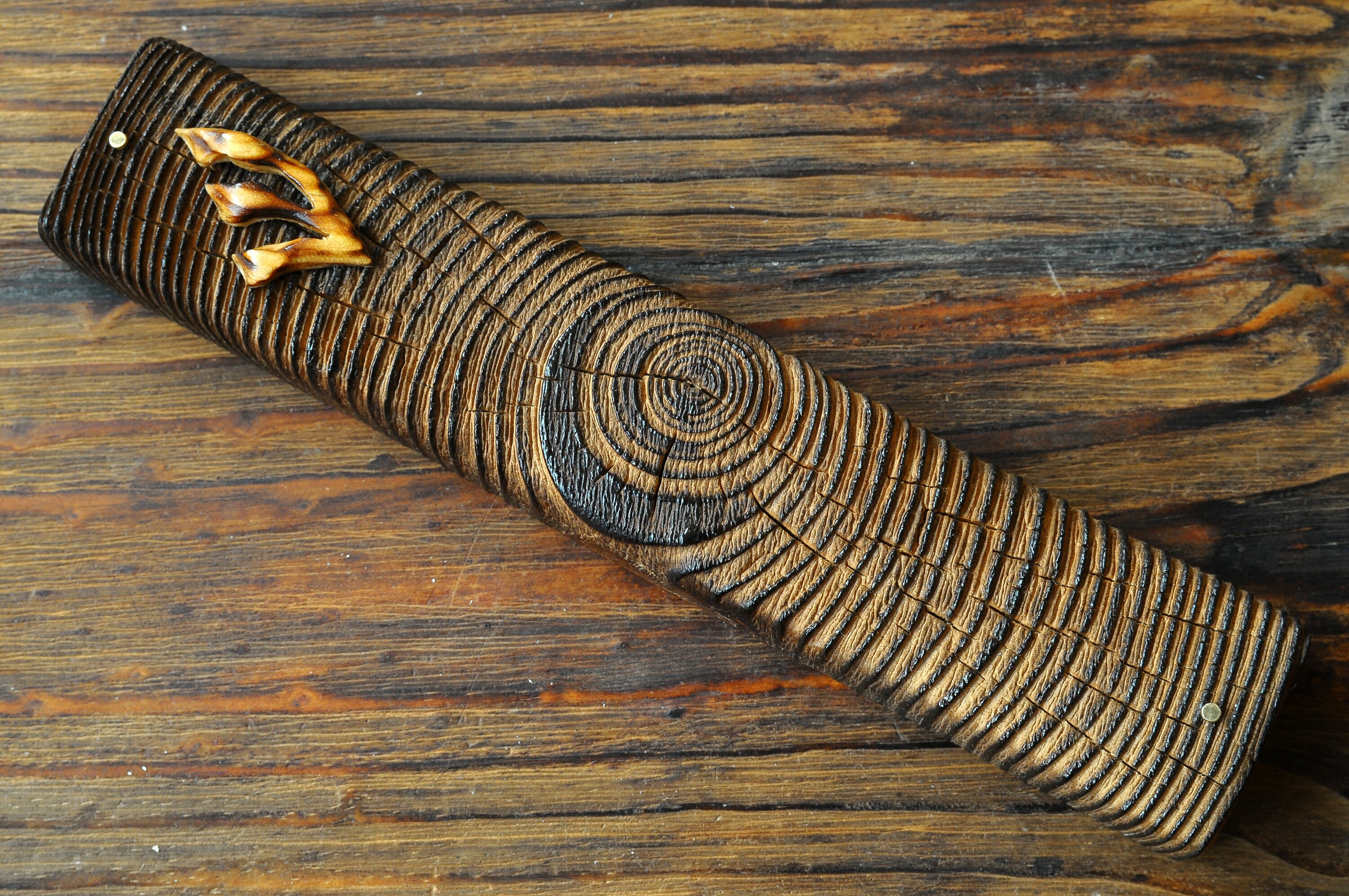 Pine Burned Tree Handmade Mezuzah Pine Wood Judaica Door Custom Pine ...