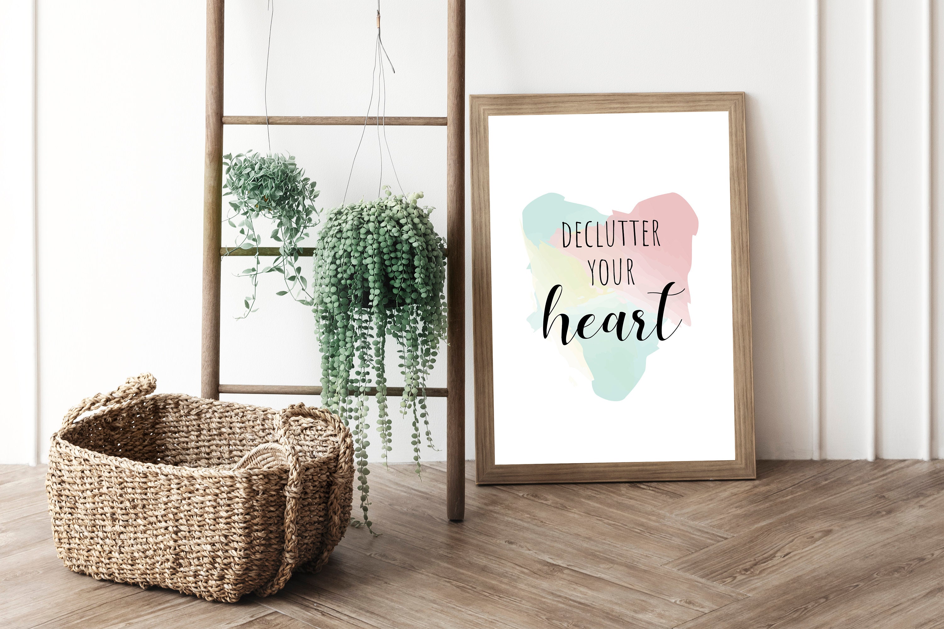 Printable "declutter Your Heart" Poster | Encouraging Words Poster ...