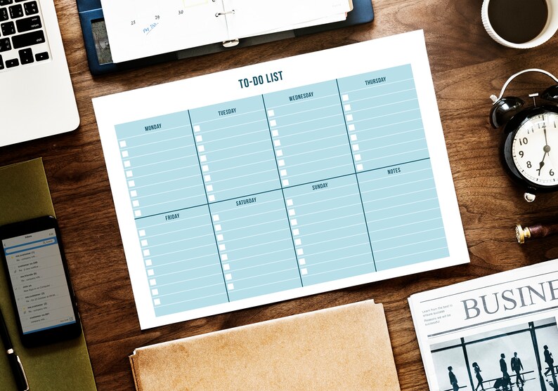 To Do Lists Printable Set A4 A5 To-do List Task List - Etsy
