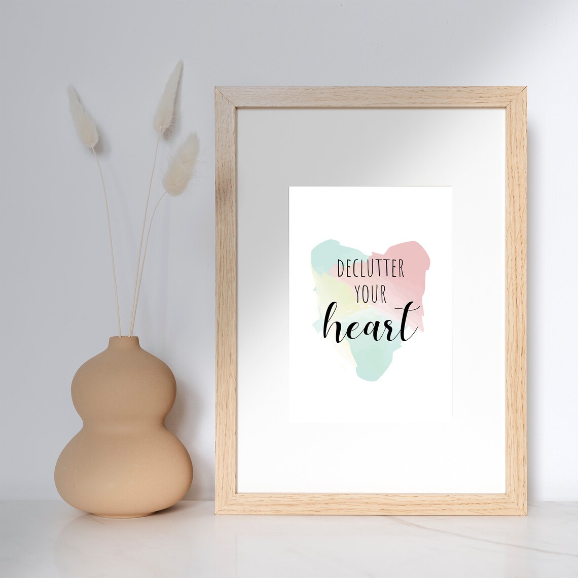 Printable declutter Your Heart Poster - Etsy