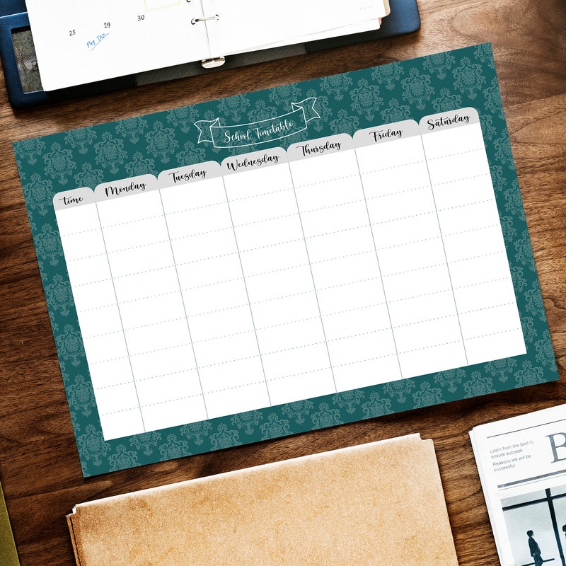 Calligraphy Schedule - Etsy