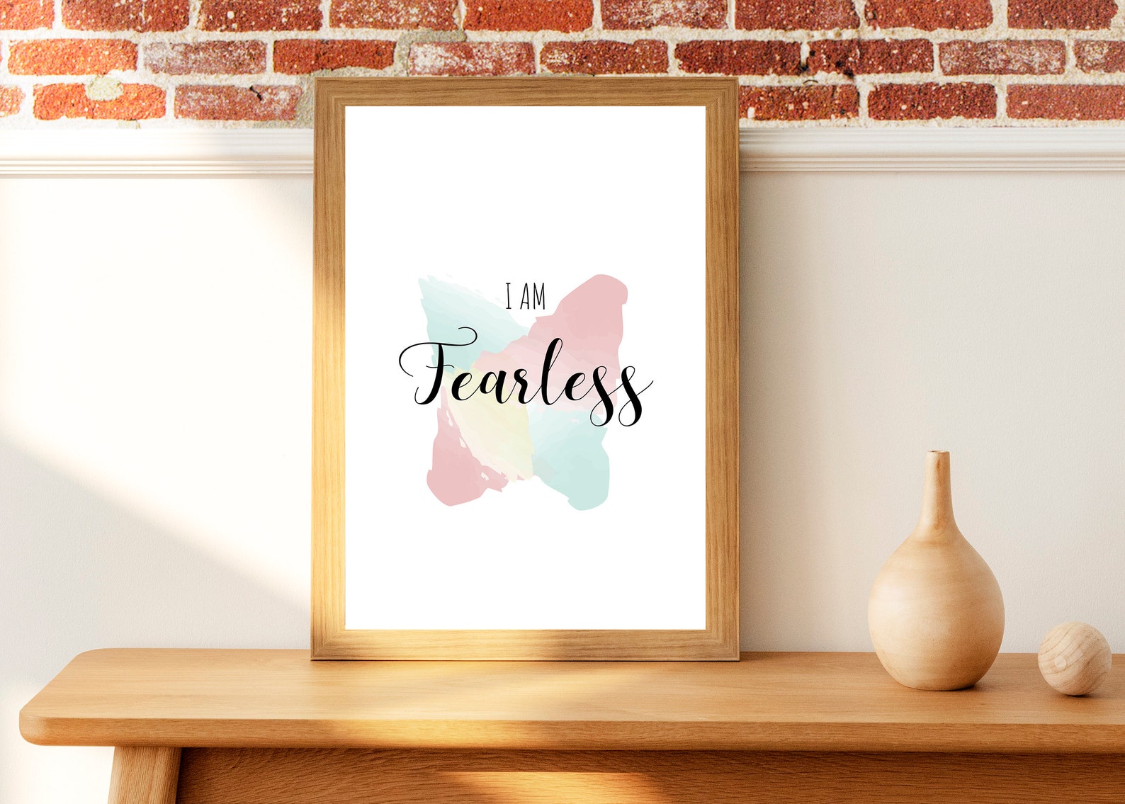 Printable i Am Fearless Poster Encouraging Words - Etsy