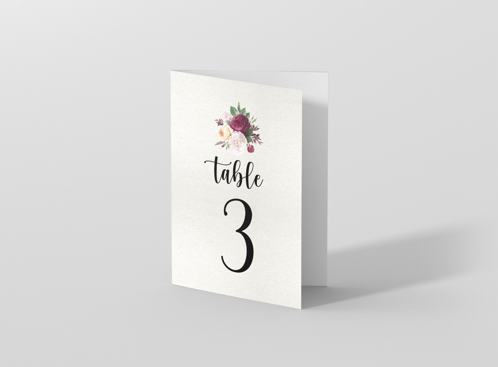Printable Wedding Bi-fold A5 Table Numbers for 20 Tables - Etsy
